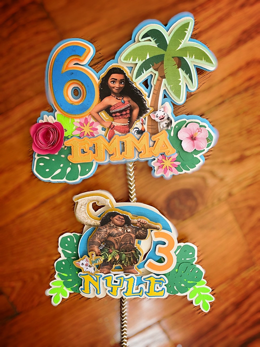 Moana Character Inspired Cake Topper , Tropical, Adventurous Cake ...