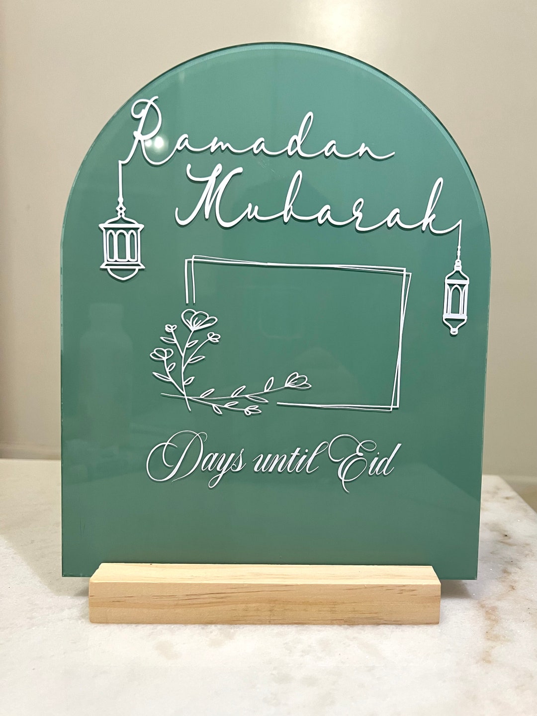 Acrylic Ramadan Countdown/ Eid Countdown/ Eid Decor/ Ramadan Decor ...