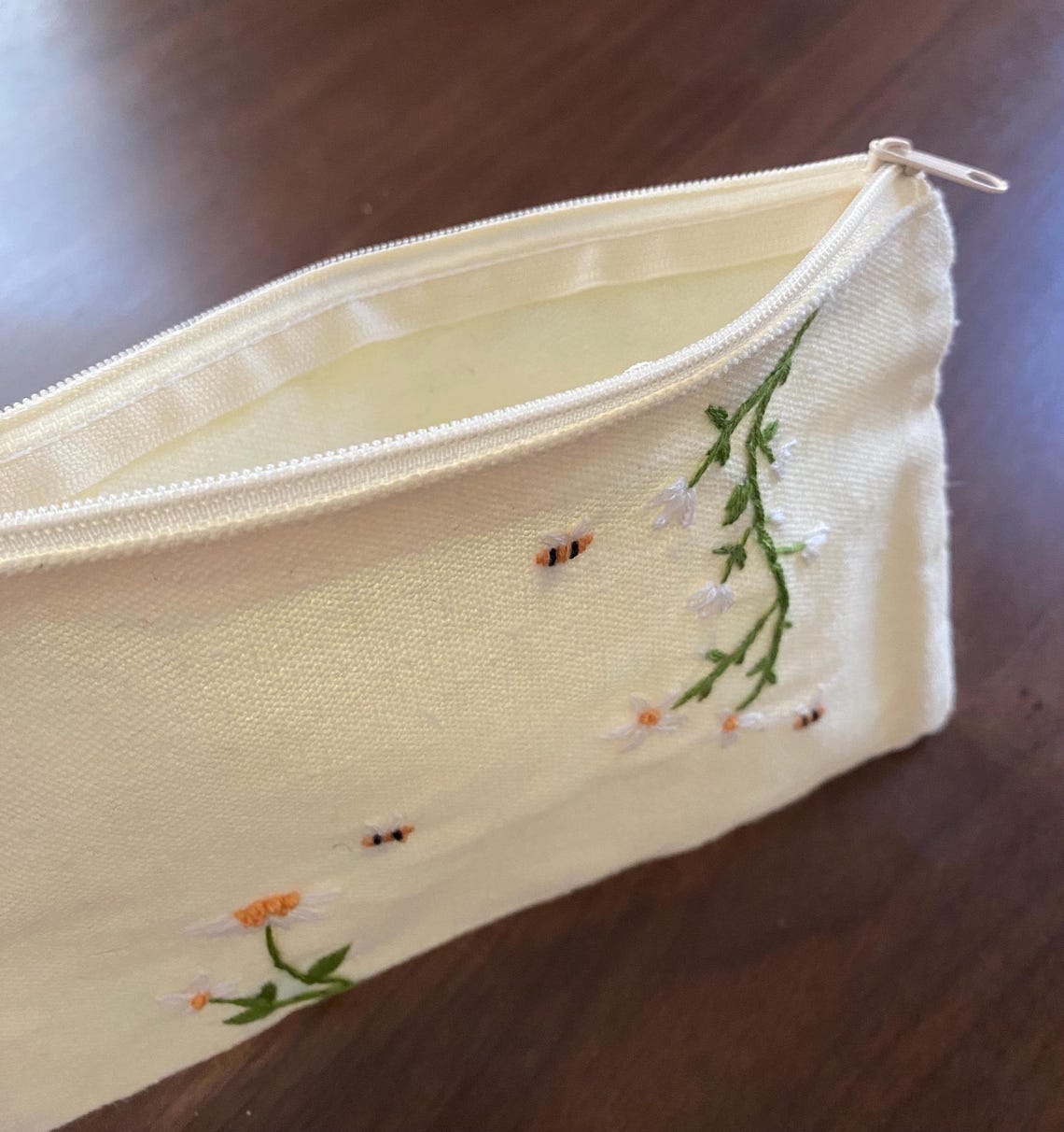 Hand Embroidered Unique Pencil Case/makeup Bag | Back to School for ...