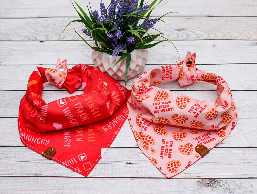 Food Lover - Reversible Dog Bandana, Tie and Snap - Etsy