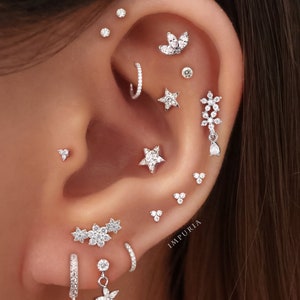 Butterfly Huggie Earrings Butterfly Dangle Hoop Earrings - Etsy