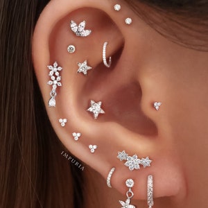 Butterfly Huggie Earrings Butterfly Dangle Hoop Earrings - Etsy