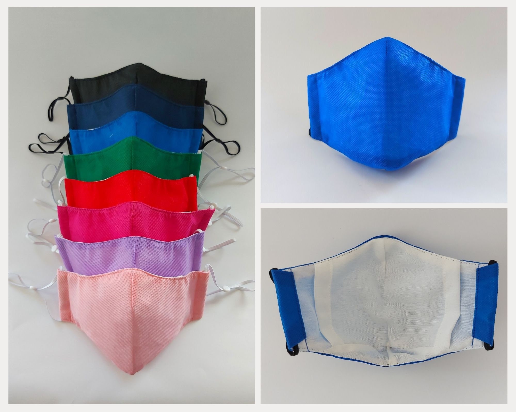 3-layer Fitted Polypropylene Face Mask Filter Pocket Water - Etsy Canada