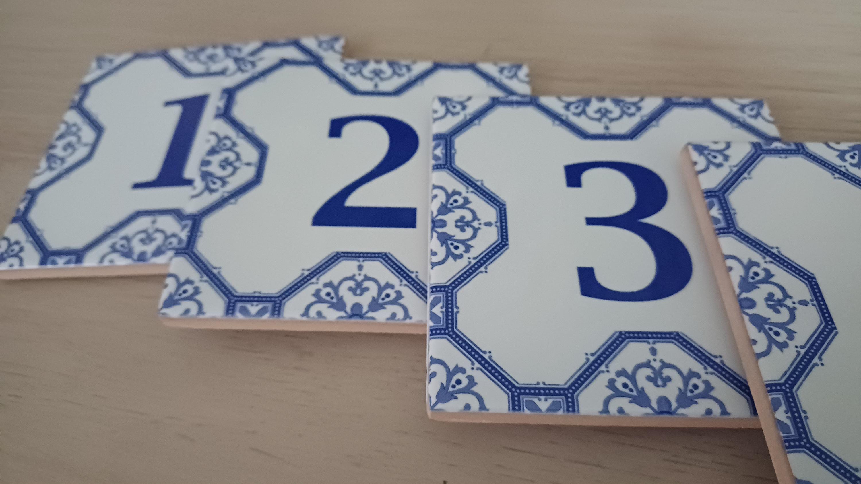 Azulejo Tile Table Numbers, Portuguese Wedding Decor - Etsy