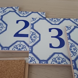 Azulejo Tile Table Numbers, Portuguese Wedding Decor - Etsy
