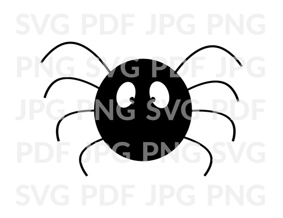 Spider SVG Spider Image Transparent Background Instant - Etsy