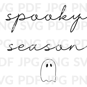Spooky Season SVG Instant Download Spooky Season SVG Png JPG Pdf Spooky ...