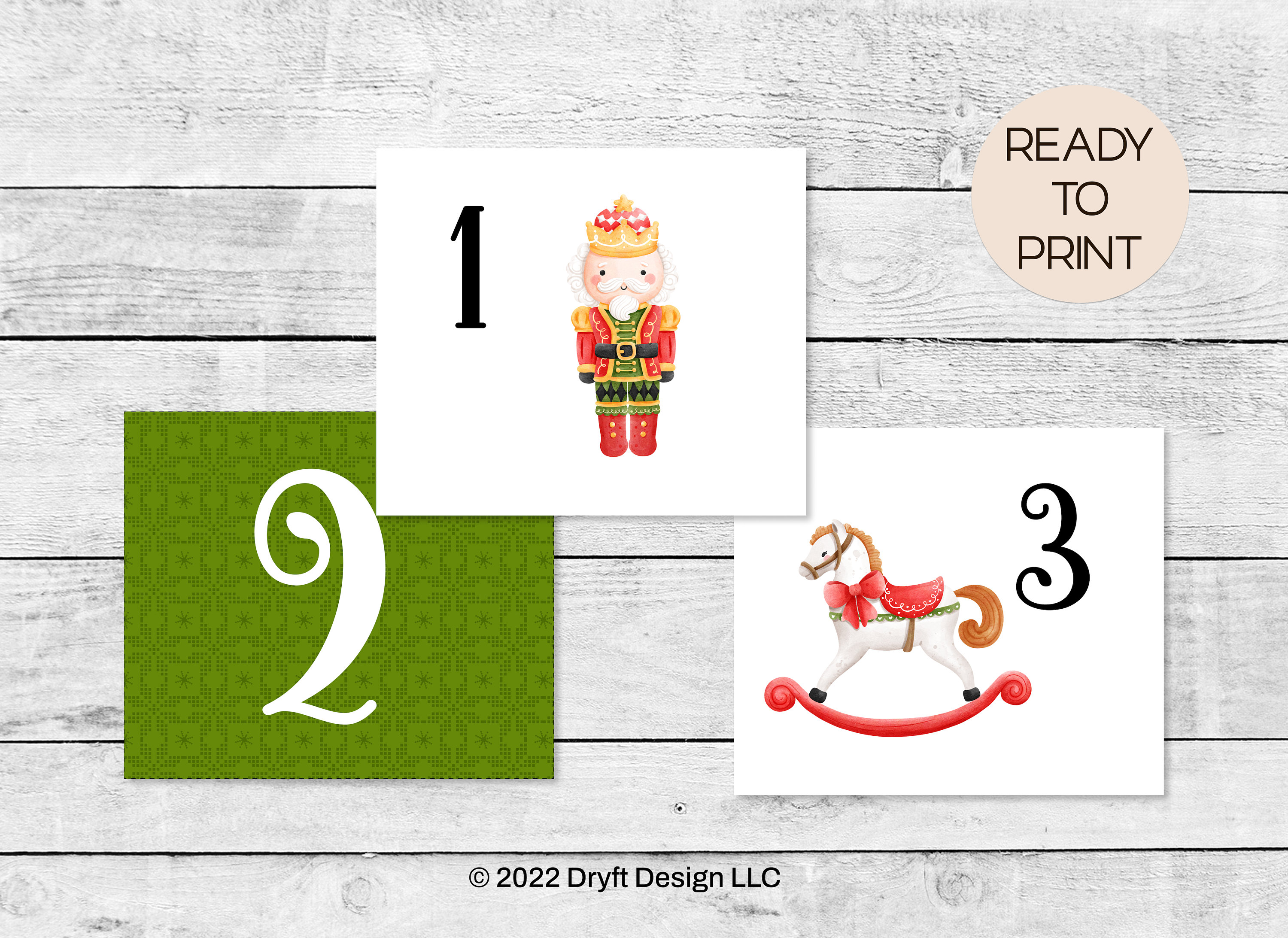 Printable Advent Calendar | Nutcracker | Instant Download - Etsy