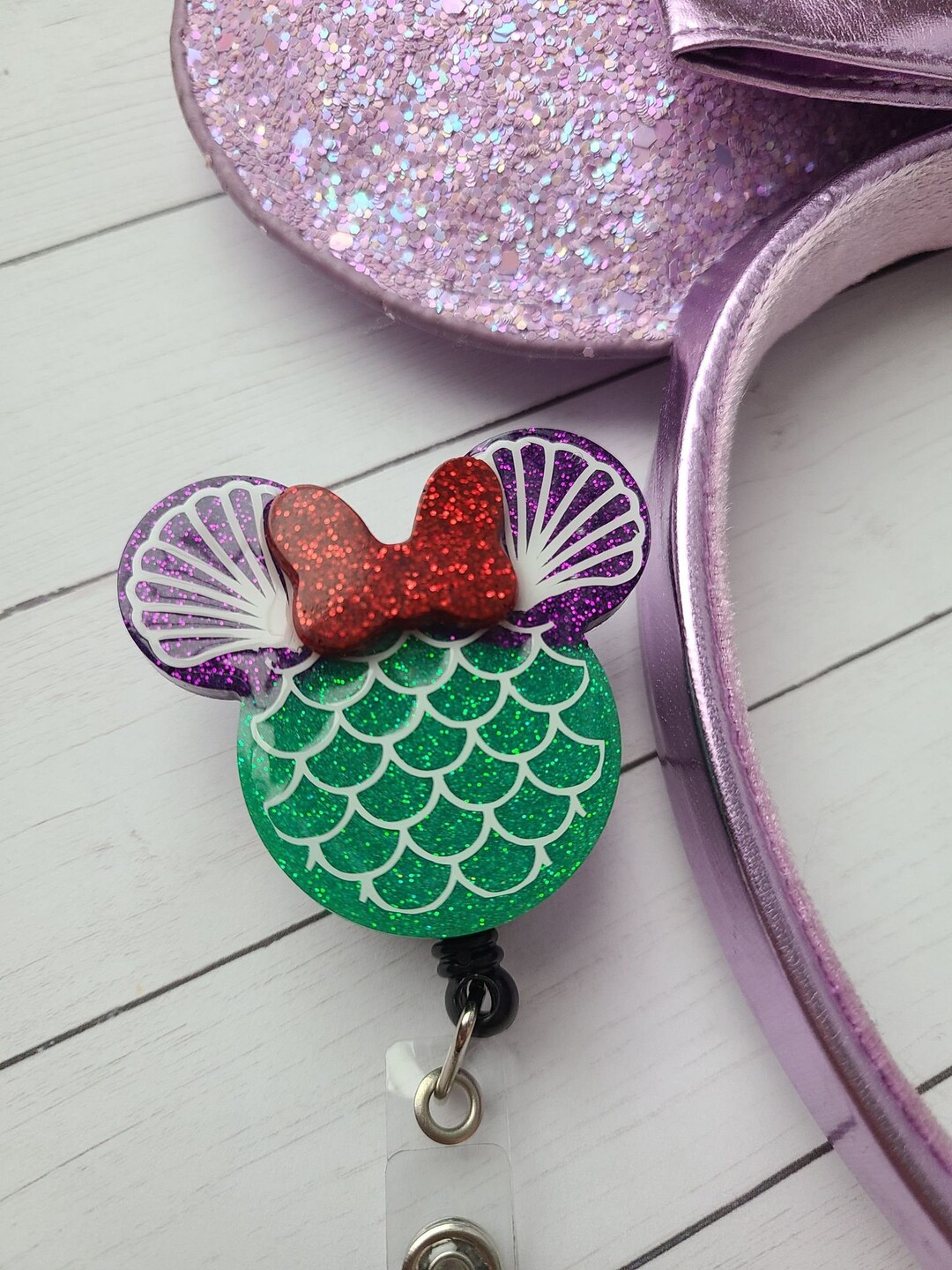 Mermaid Badge Reel - Etsy