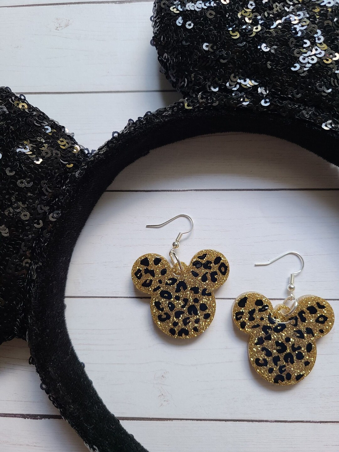 Leopard Print Magical Mouse Dangle Earrings - Etsy