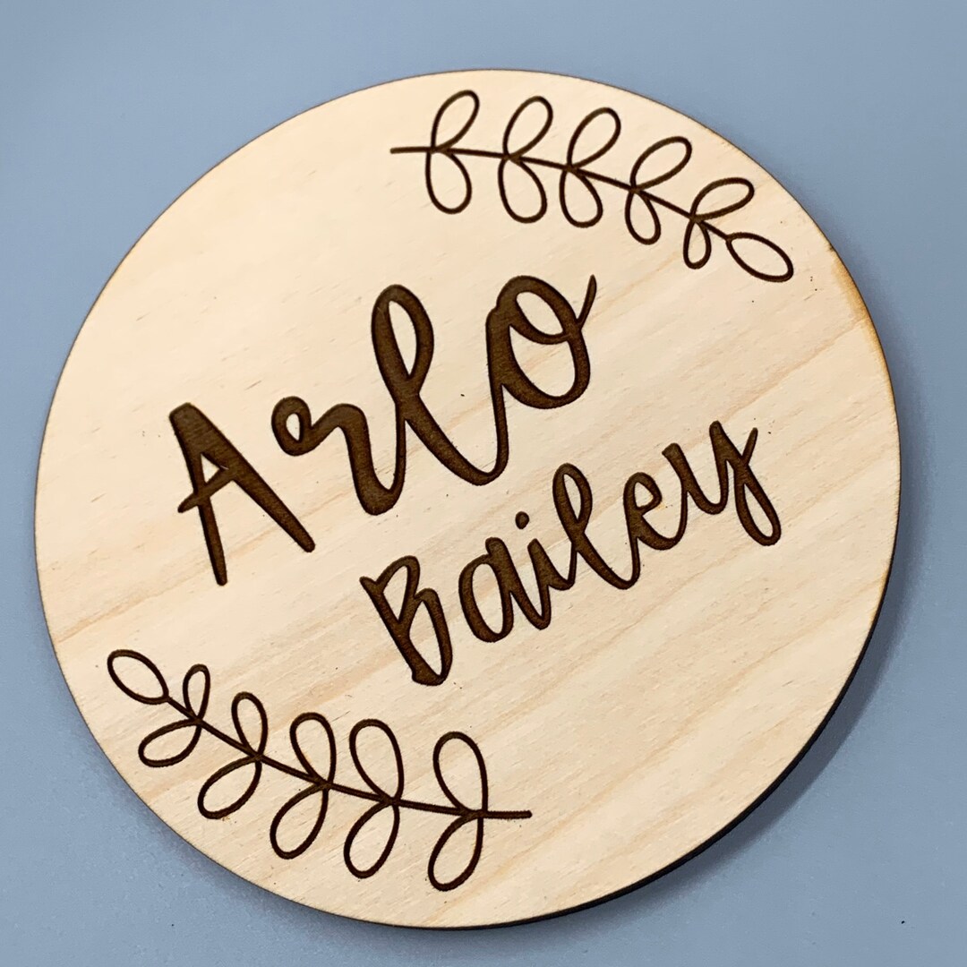 Small Name Round - Etsy