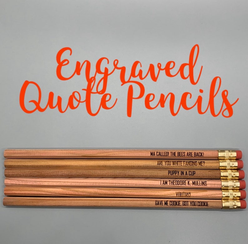 New Girl Quote Pencils - Etsy