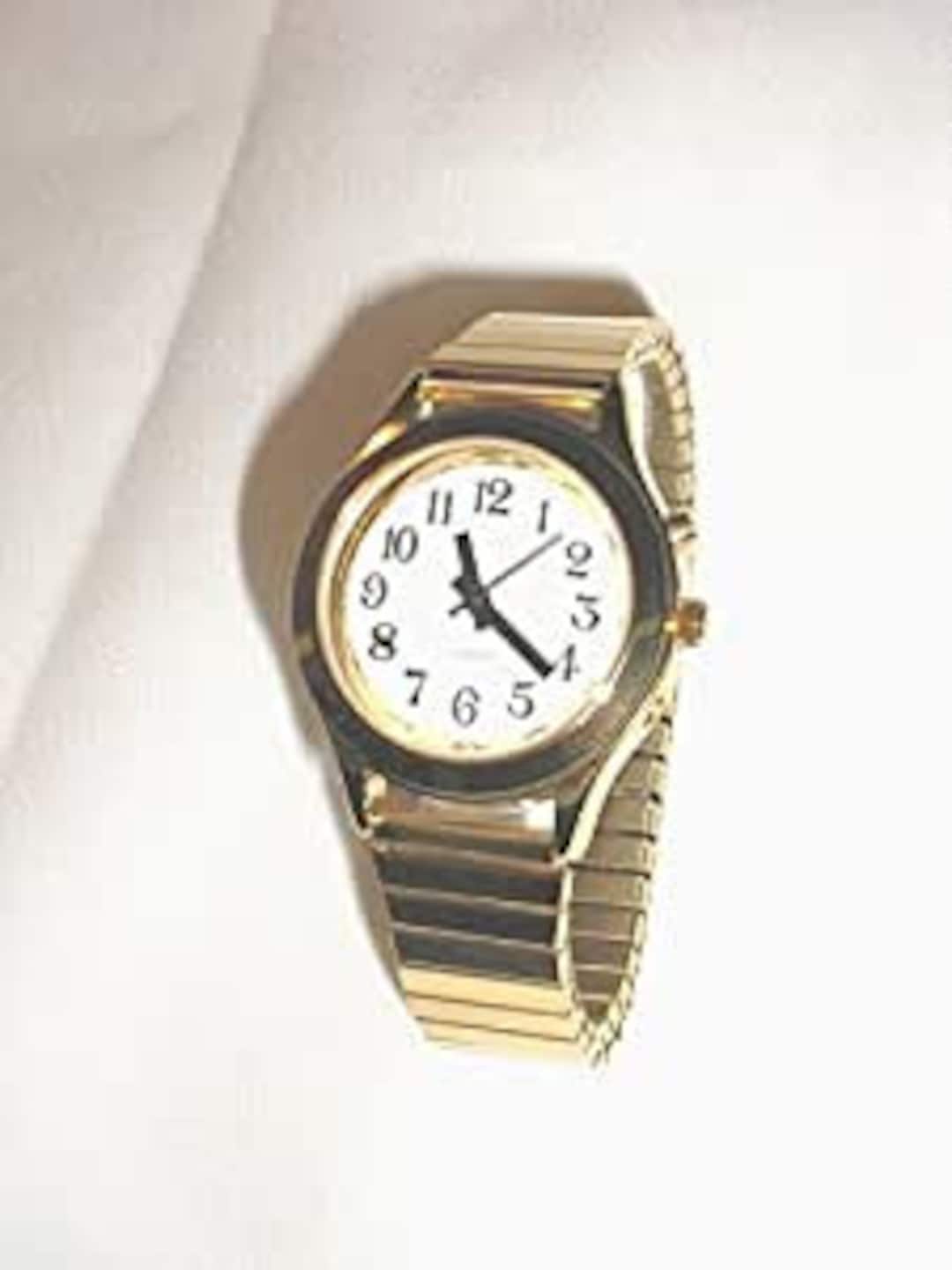 Women's Talking Watch Gold Tone Alarm, Time, Month, Day, Date - Etsy