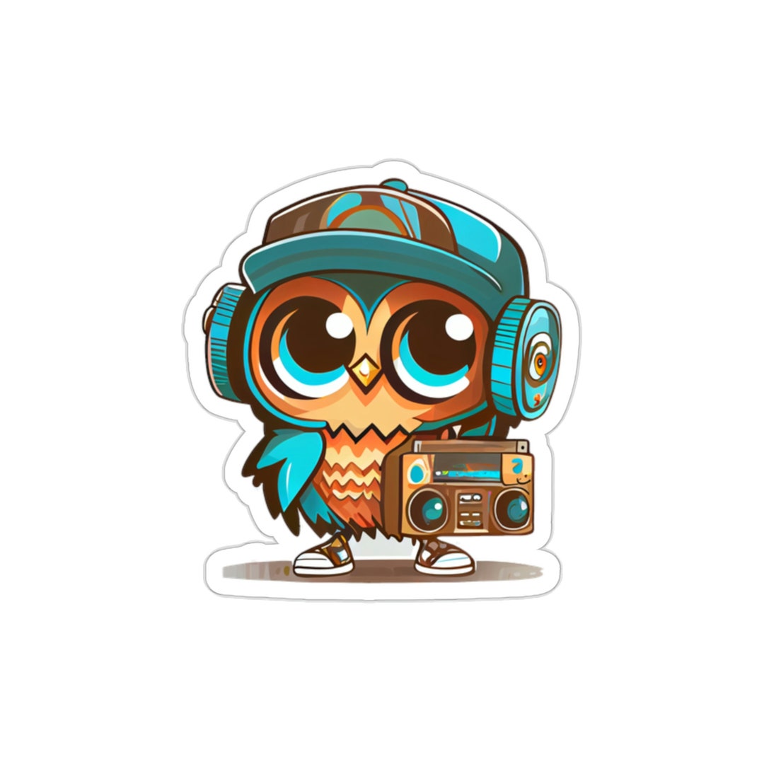 90s Hip Owl Sticker III - Etsy
