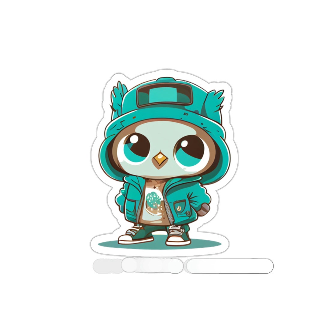 90s Hip Owl Sticker - Etsy