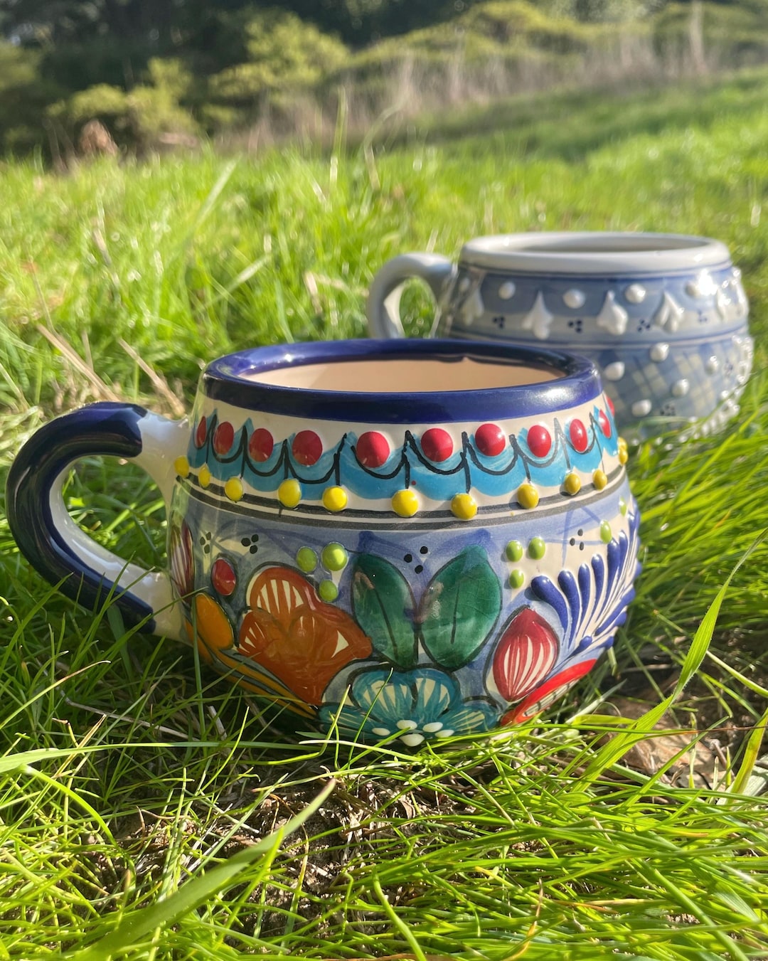 Classic Talavera Orb Mugs - Etsy
