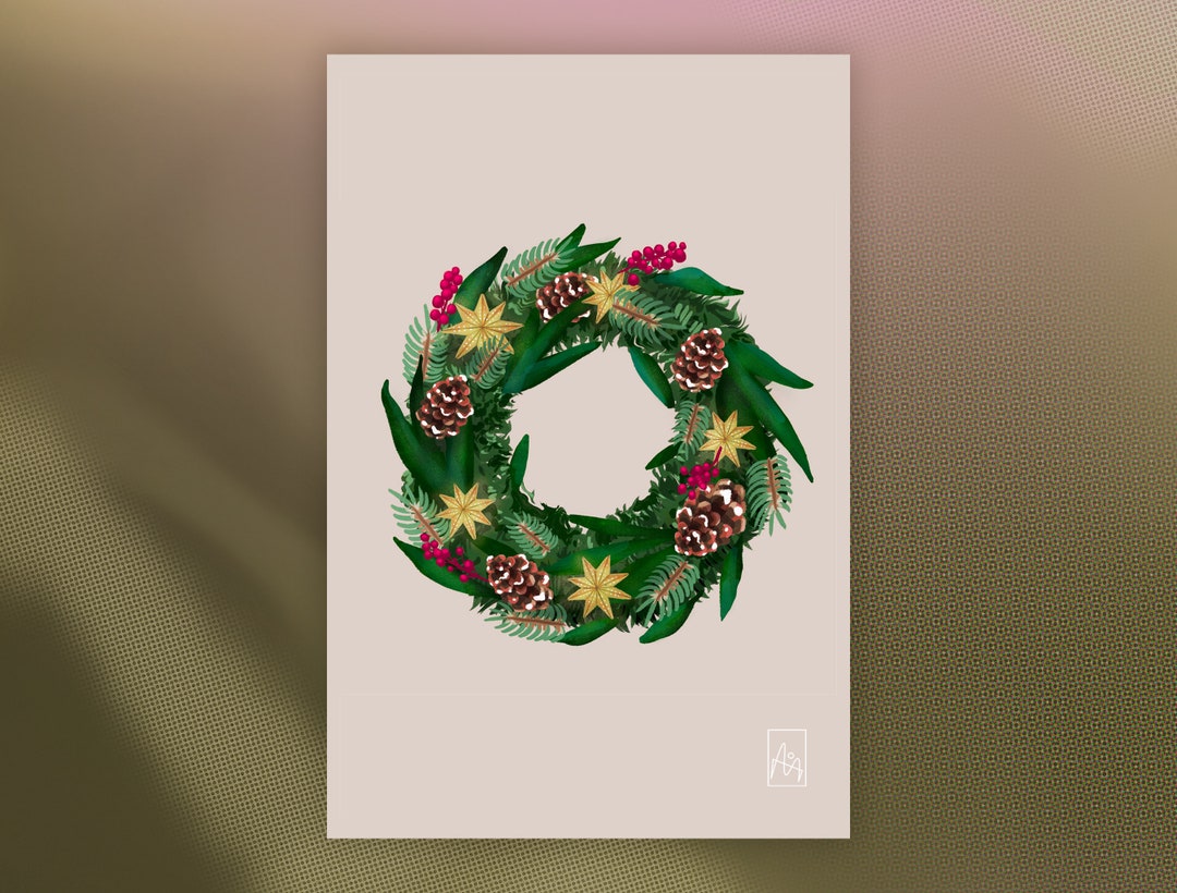 Klasiko Filipino Foliage Wreath Ornaments Collection 4x6 Art Print - Etsy