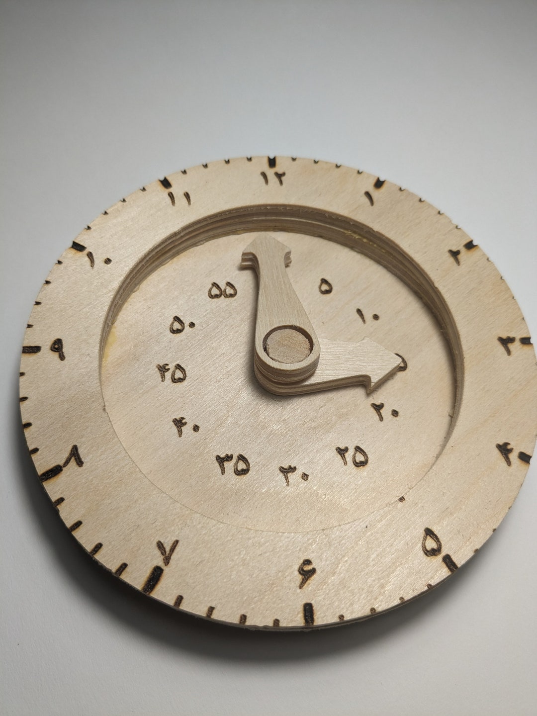 Wooden Clock in Persian Farsi, Montessori Toy Farsi Persian, Learn ...