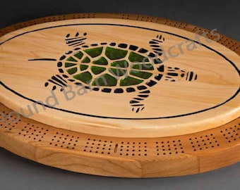 12 Round Two Player Cribbage Board - Etsy