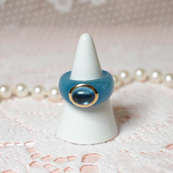 Gold Tube Ring - Etsy