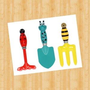 Children's Set of 3 Tools "insects" for Little Gardeners - Etsy