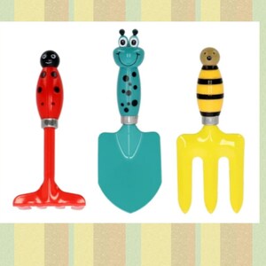 Children's Set of 3 Tools "insects" for Little Gardeners - Etsy