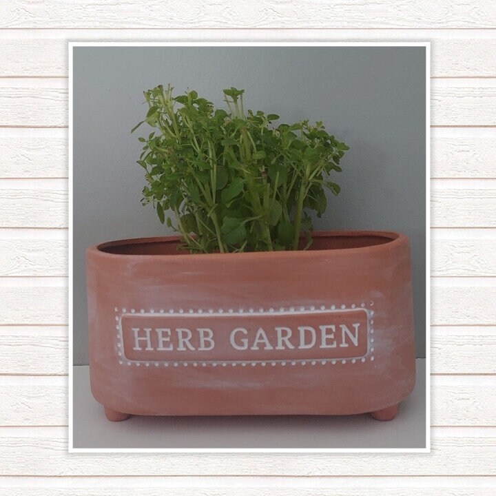Herb Garden Terracotta Trough Planter | Etsy