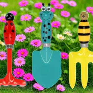 Children's Set of 3 Tools "insects" for Little Gardeners - Etsy