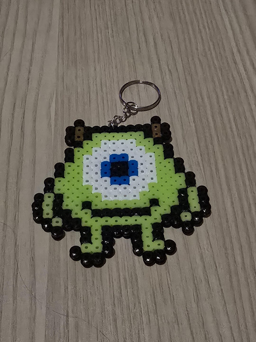 Hama Bead Mike Wazowski Key Ring - Etsy
