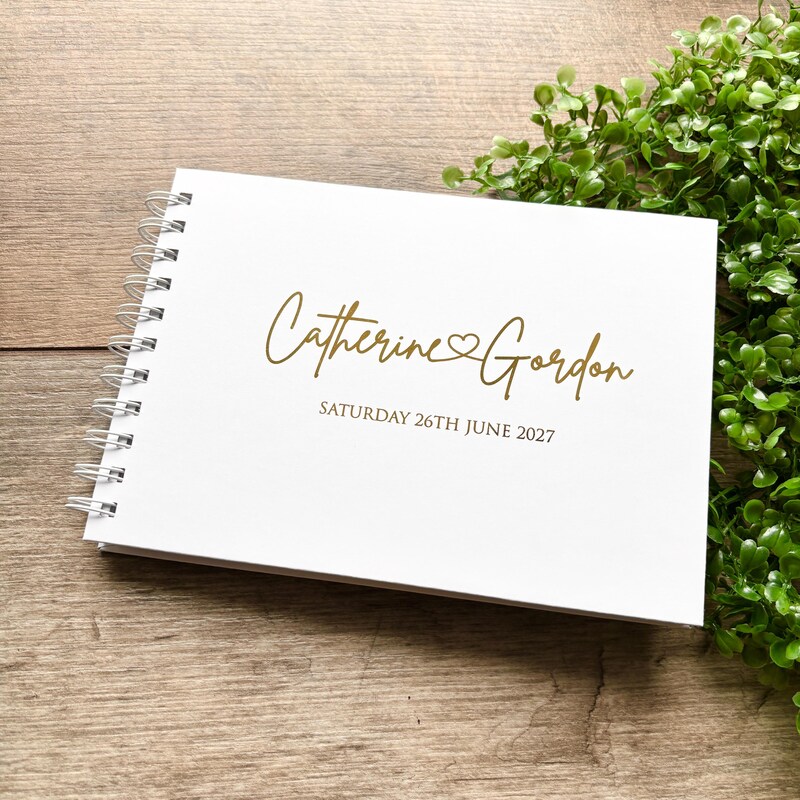 Gold Guest Book - Etsy UK