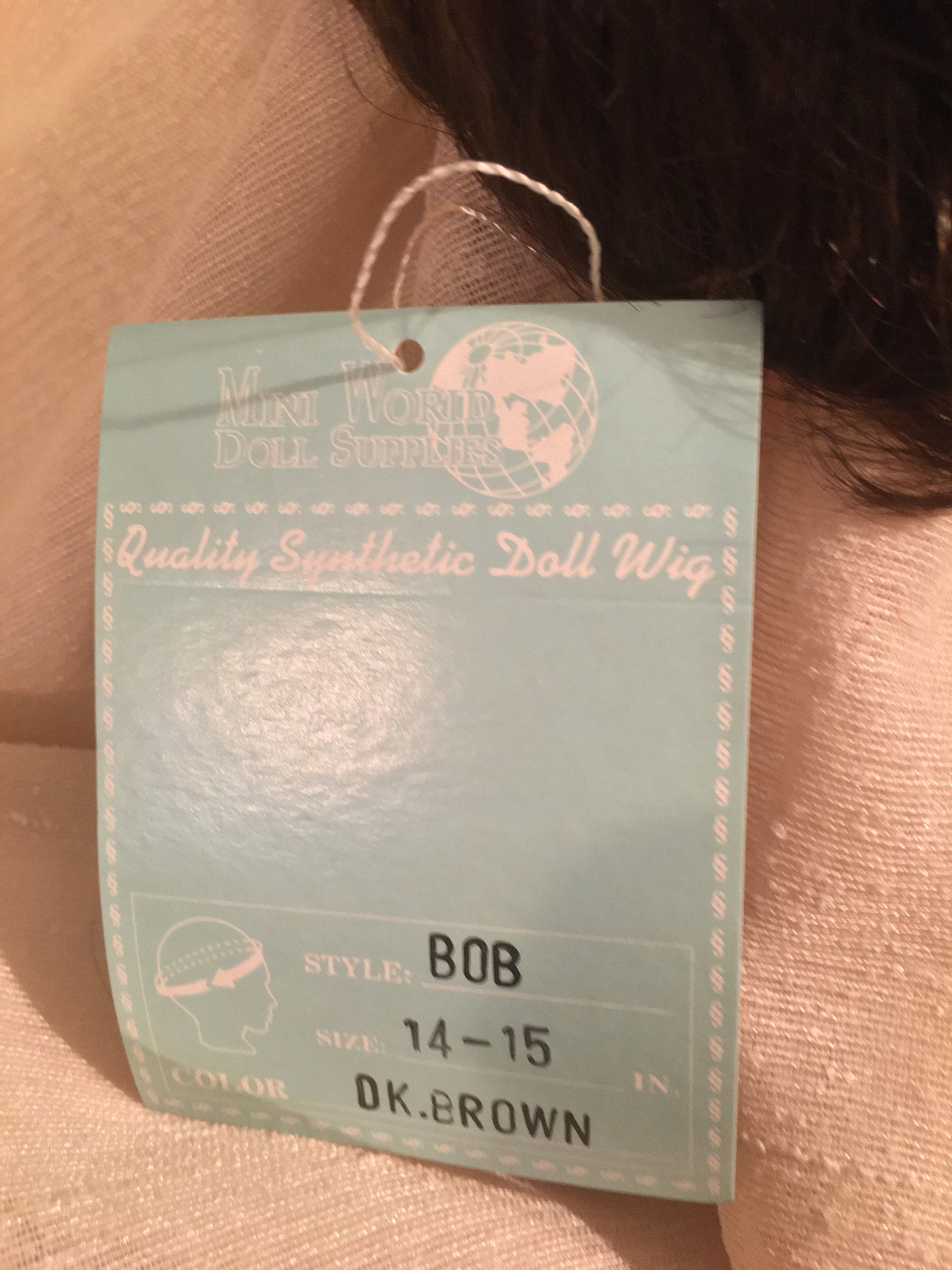 Vintage bob Doll Wig Made by Mini World Doll - Etsy