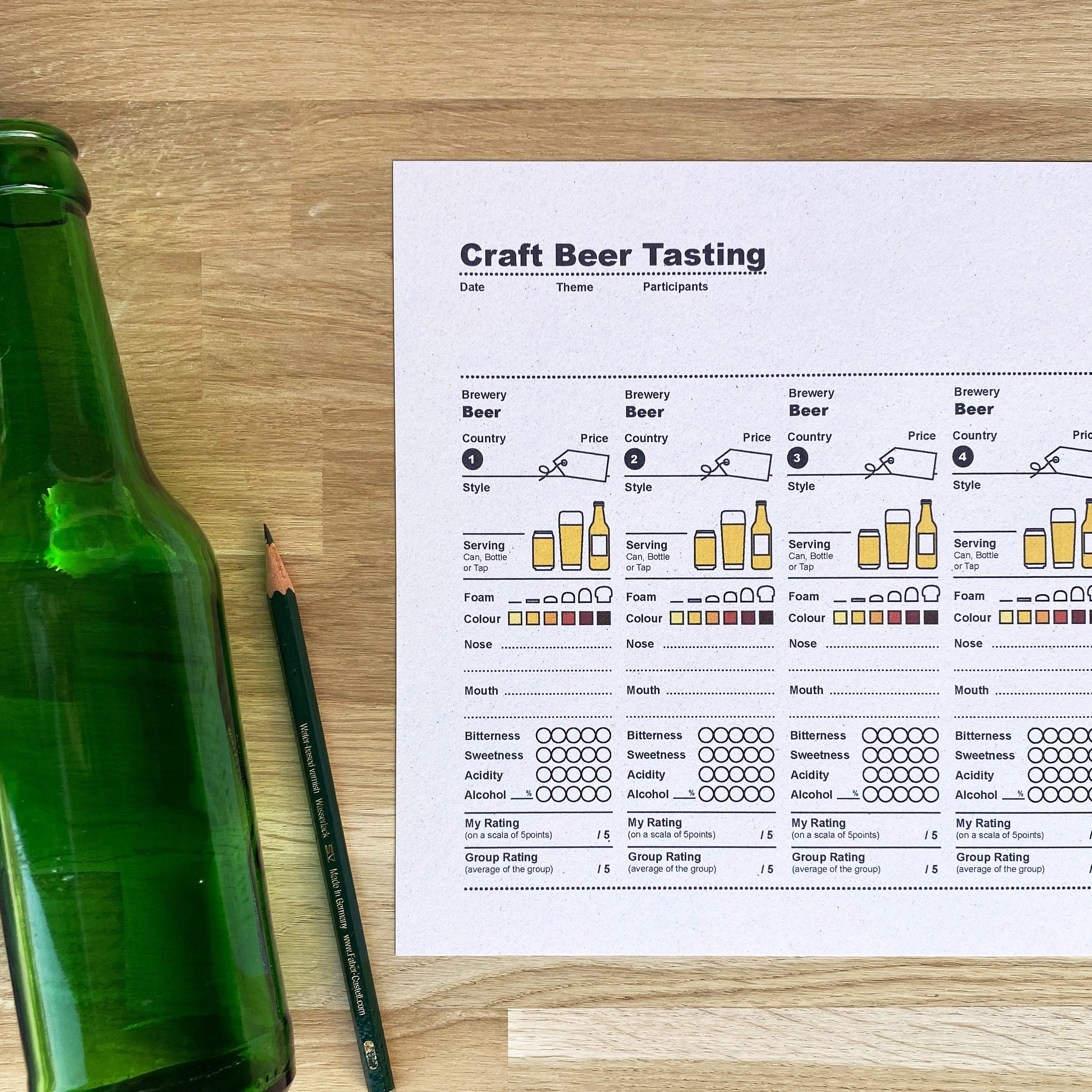 Beer Tasting Pro Printable Guide | Etsy Beer Tasting Pro Printable Guide | Etsy