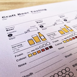 Beer Tasting Pro Printable Guide - Etsy