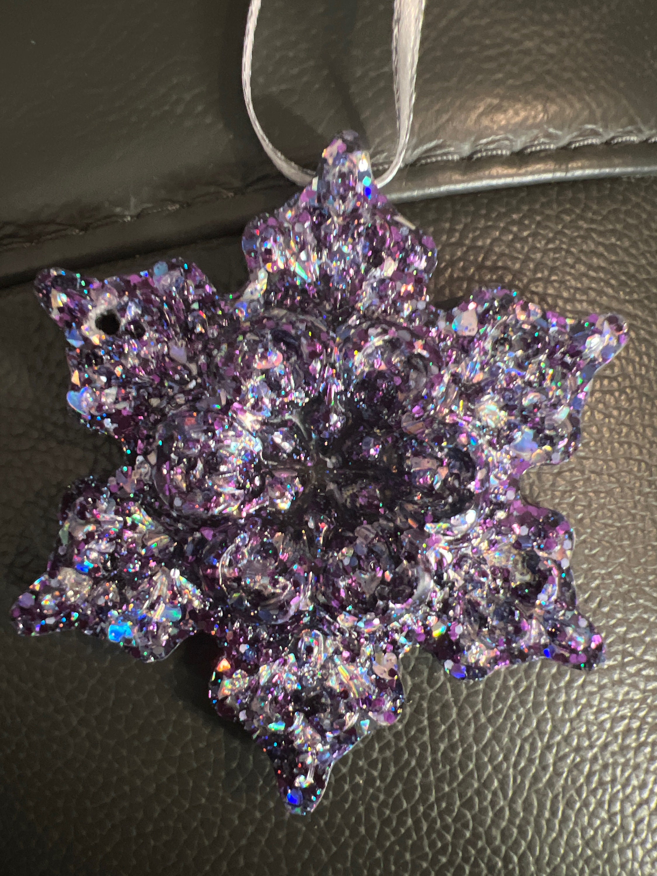 Stunning Purply Multi Color Snowflake Ornament - Etsy