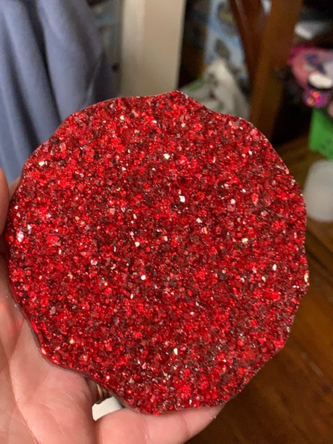 Druzy RED HOT RED coaster ensemble. - Etsy France