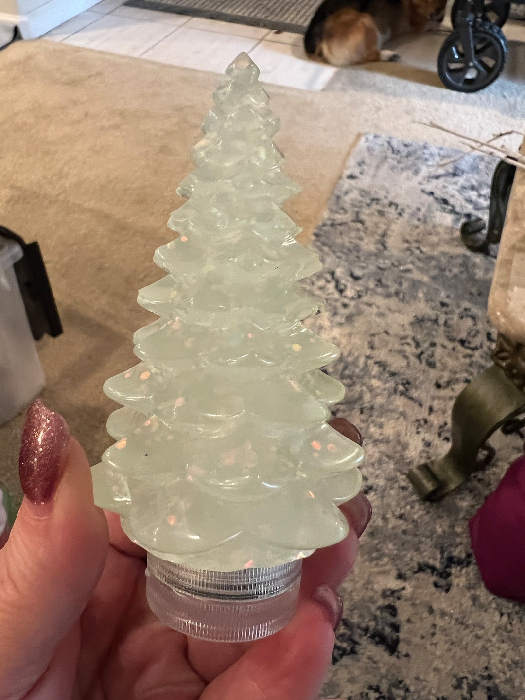 Beautiful Glittery off White Light up Christmas Tree - Etsy
