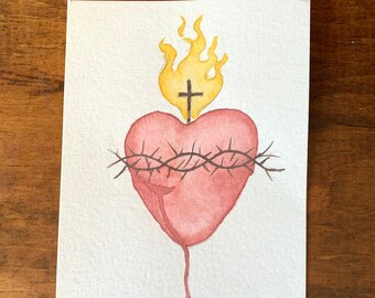 Divine Mercy Sacred Heart of Jesus Catholic Religious Art - Etsy