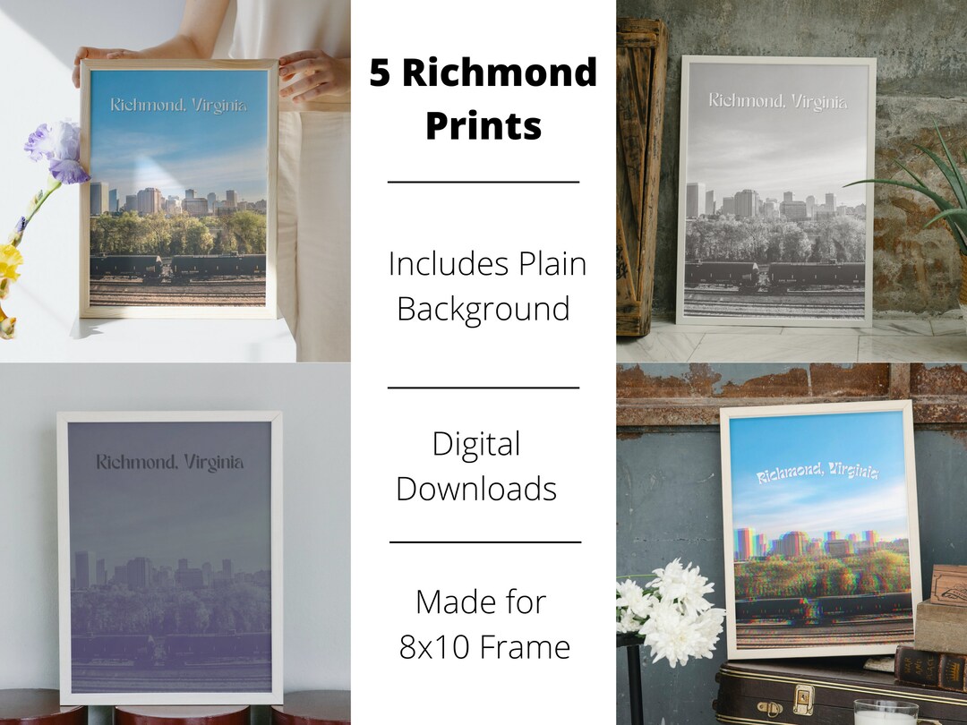 Richmond Virginia Art Prints | Digital Download | Printable Wall Art ...