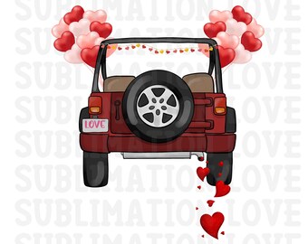 Jeep Valentines Png | Etsy
