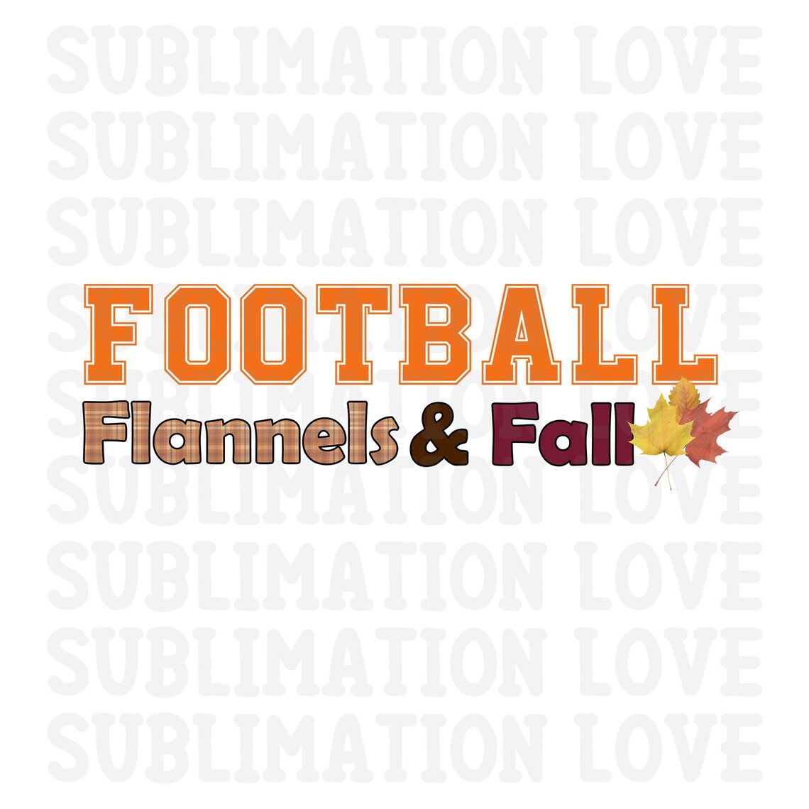 Football Flannels and Fall PNG Fall PNG Fall Sublimation | Etsy