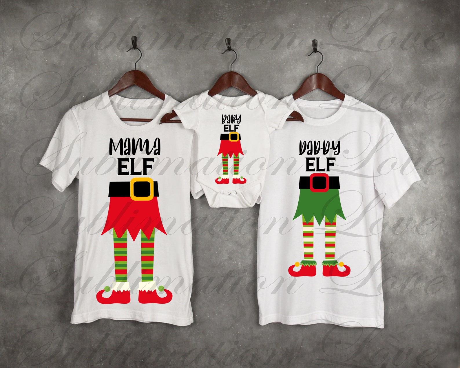 Family Elves PNG Family Christmas Pajamas PNG sublimation - Etsy