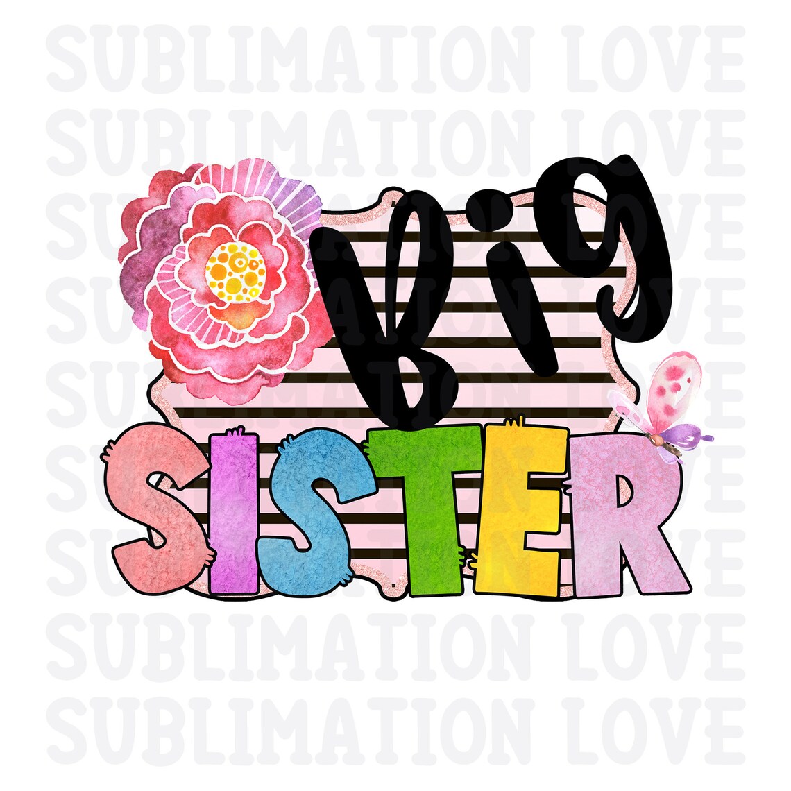 Big Sister Clipart Big Sister Sisters Sublimation Png - Etsy