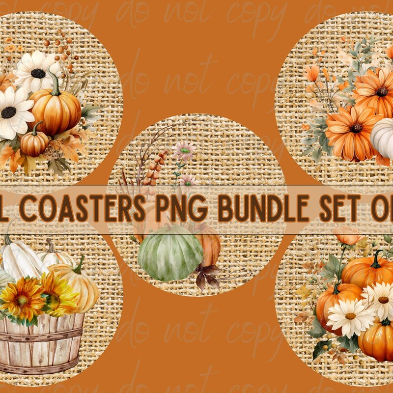 Fall Coasters - Etsy