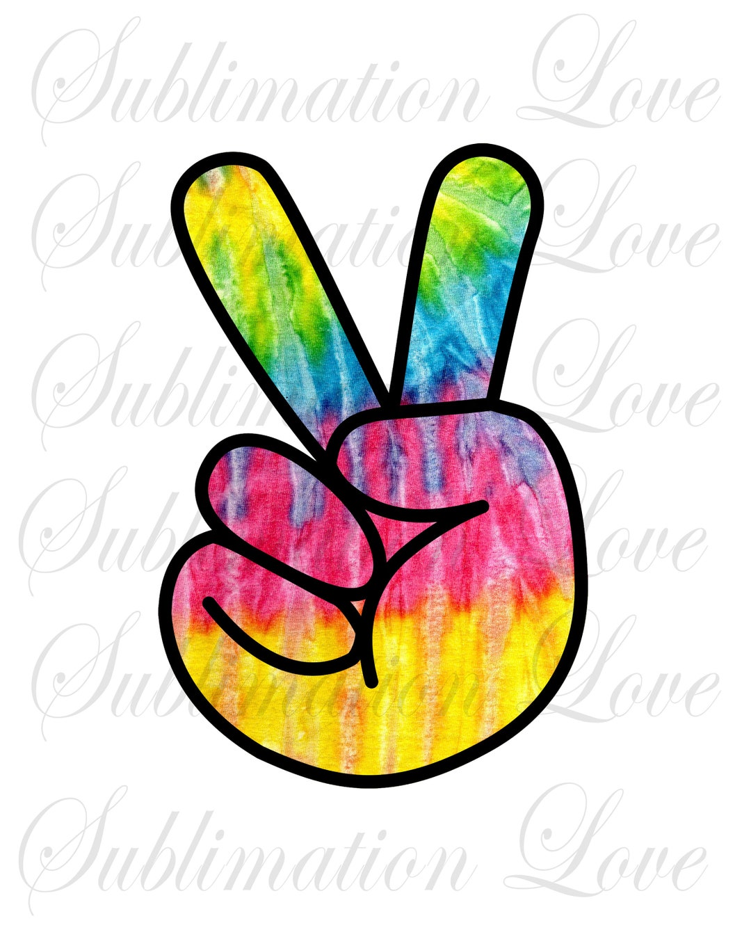 Tie Dye Peace Sign Png, Summertime Sublimation Designs Downloads ...