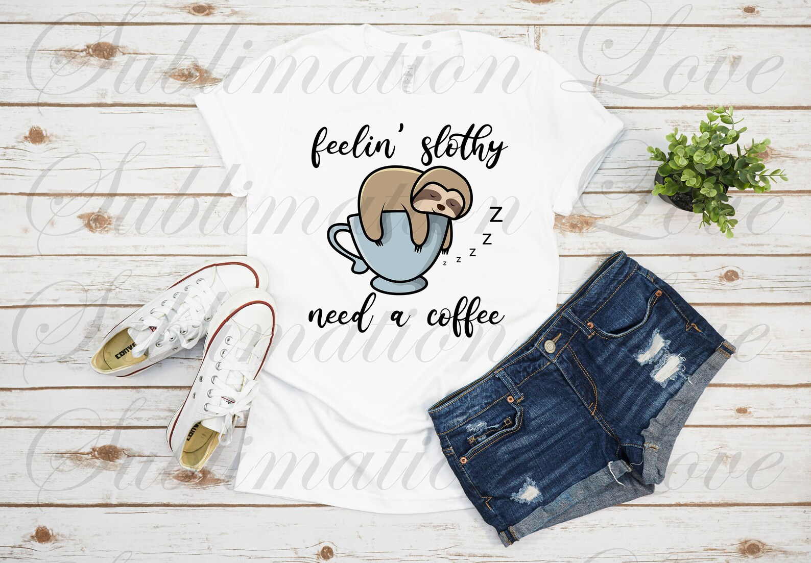 Sloth Sublimation Download Sloth PNG Feelin Slothy Need A - Etsy