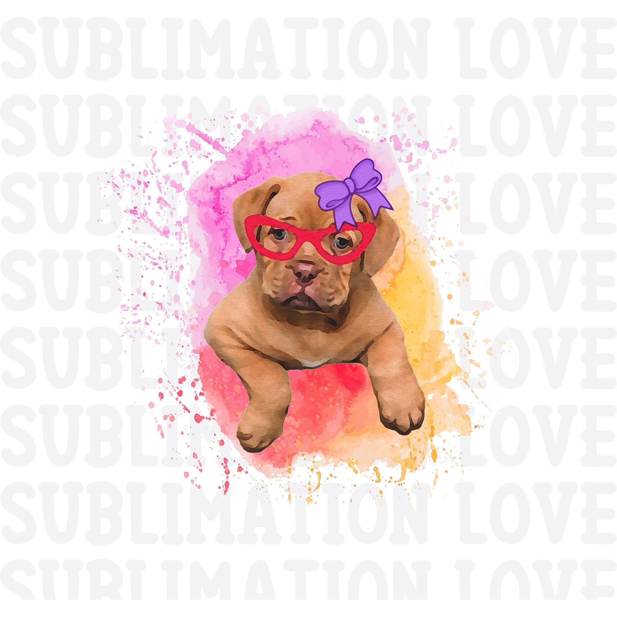 Watercolor Dog PNG Puppy Sublimation Designs Downloads Dog - Etsy