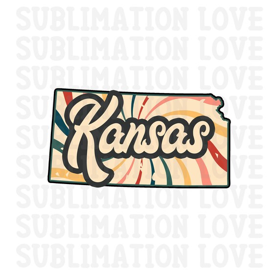 Retro Kansas Sublimation Design Retro Kansas Png Kansas Png | Etsy