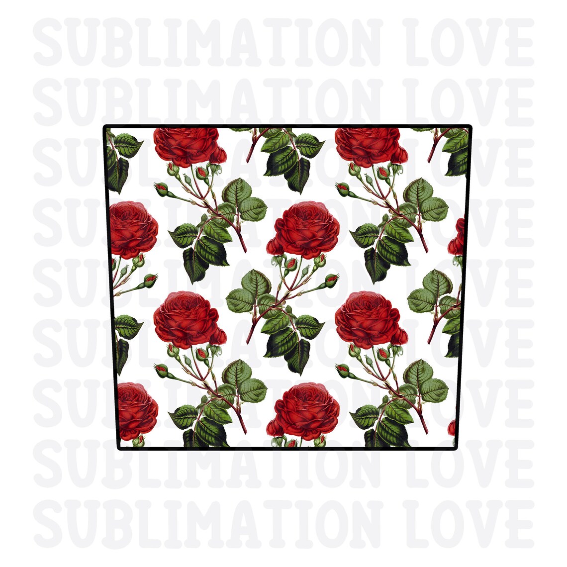 Red Roses Sublimation 20oz Skinny Designs Downloads | Etsy