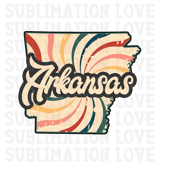 Retro Arkansas Sublimation Design Retro Arkansas Png - Etsy