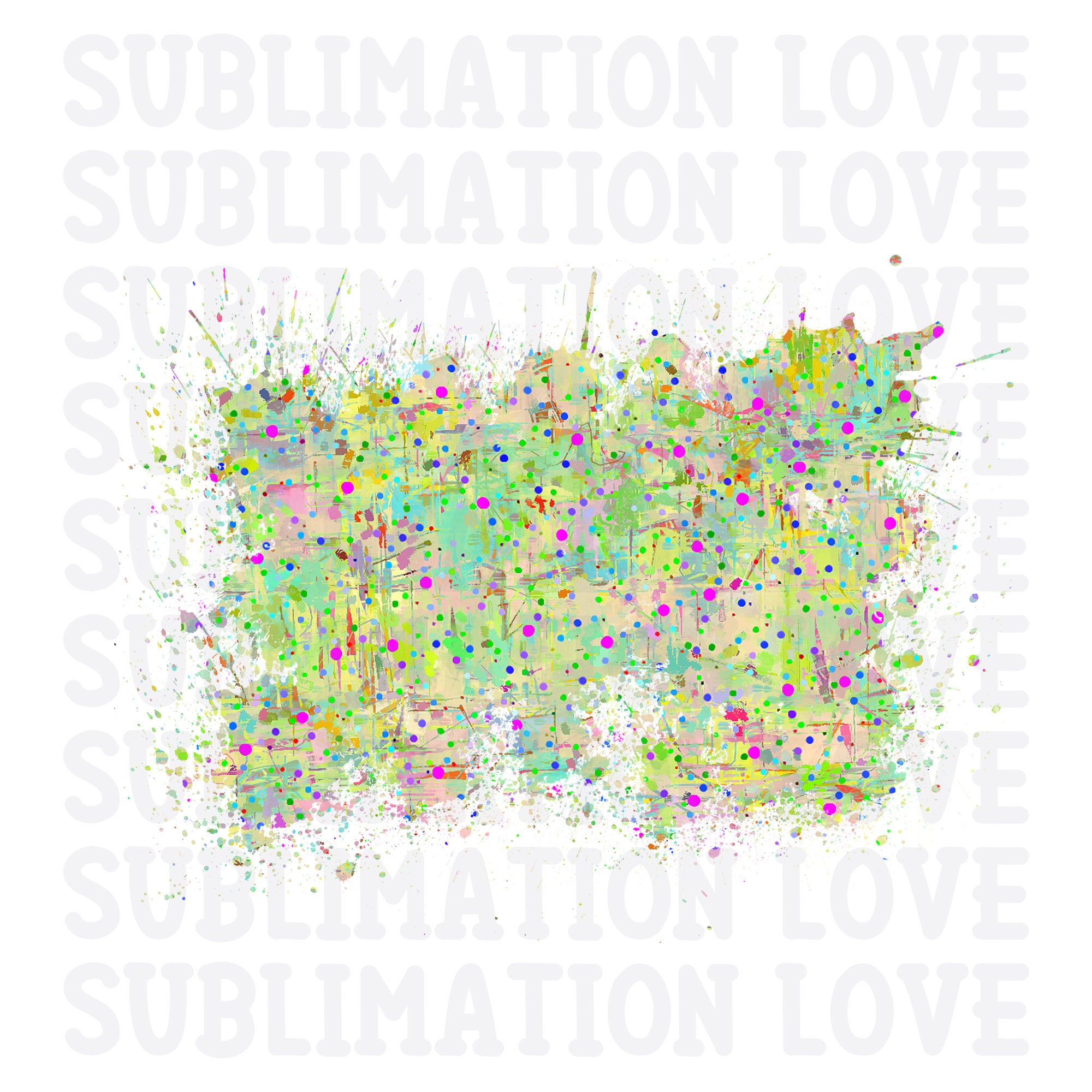 Pastel Paint Splatter Frame Png Sublimation Designs Downloads - Etsy